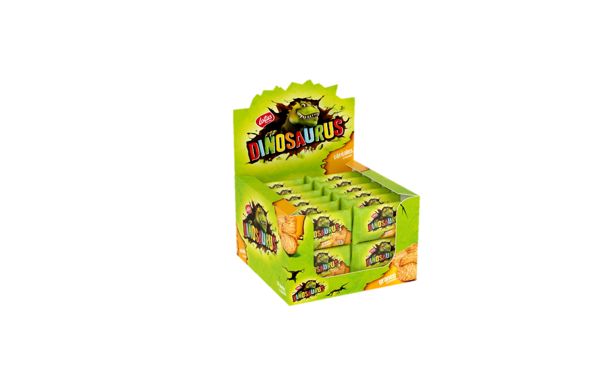 DINOSAURUS ORIGINAL CEREALES 24 x 3P | Lotus Biscoff